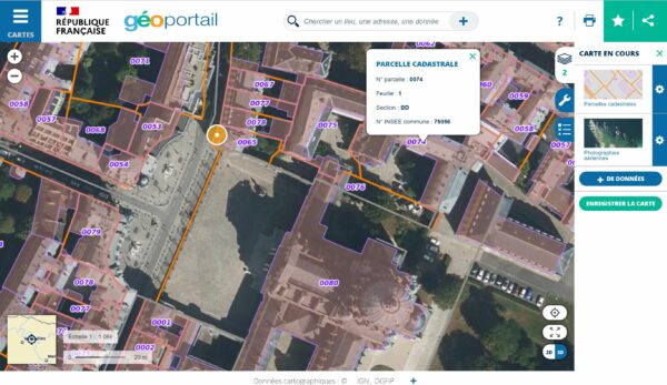 Comment trouver les informations d’une parcelle cadastrale – Isidoor